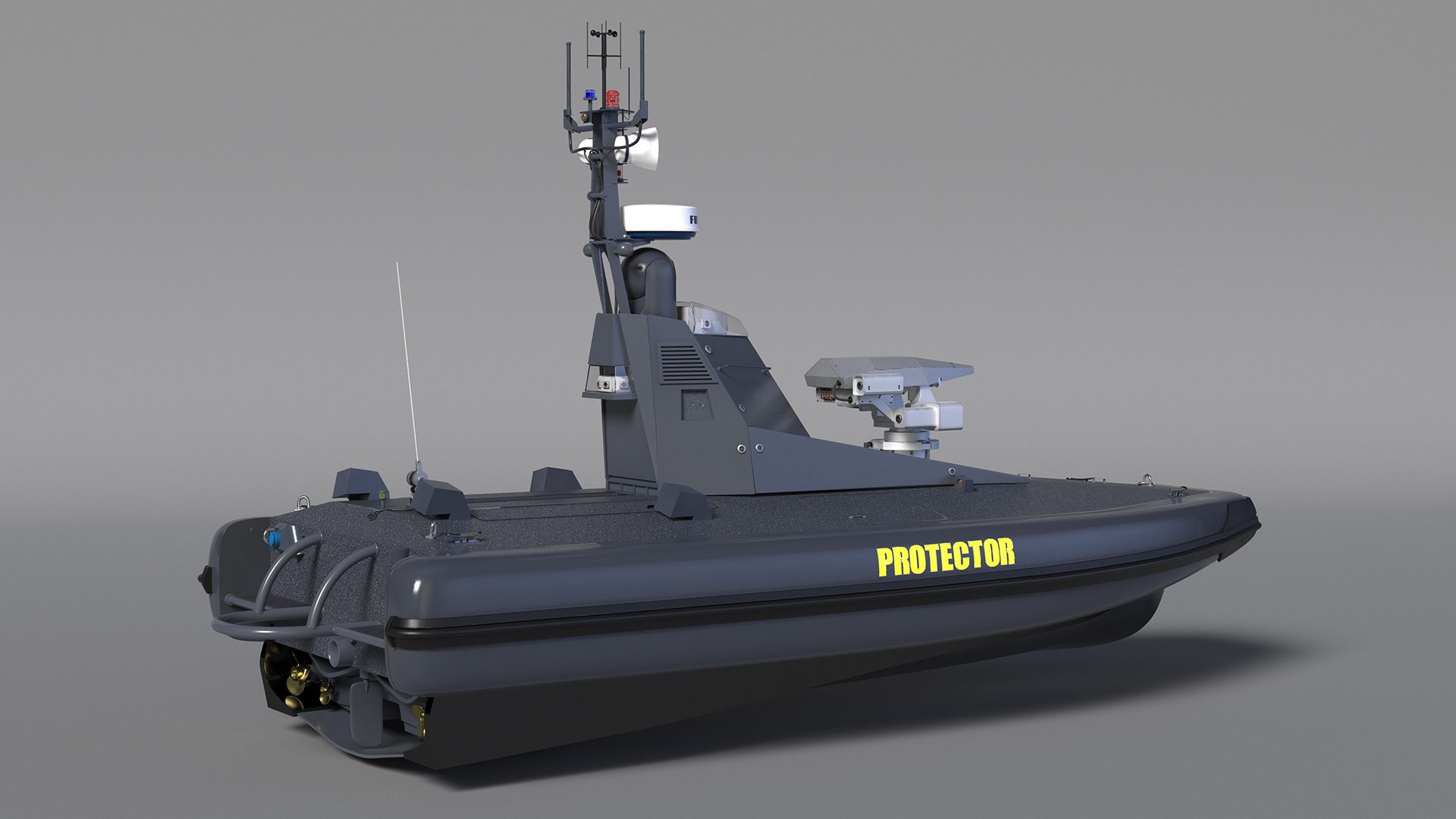 3D Protector Unmanned Surface Vehicle USV Model - TurboSquid 2229924