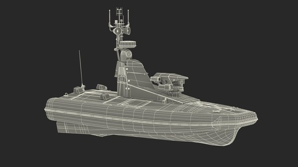 modelo 3d Protector Vehículo de superficie no tripulado USV ...