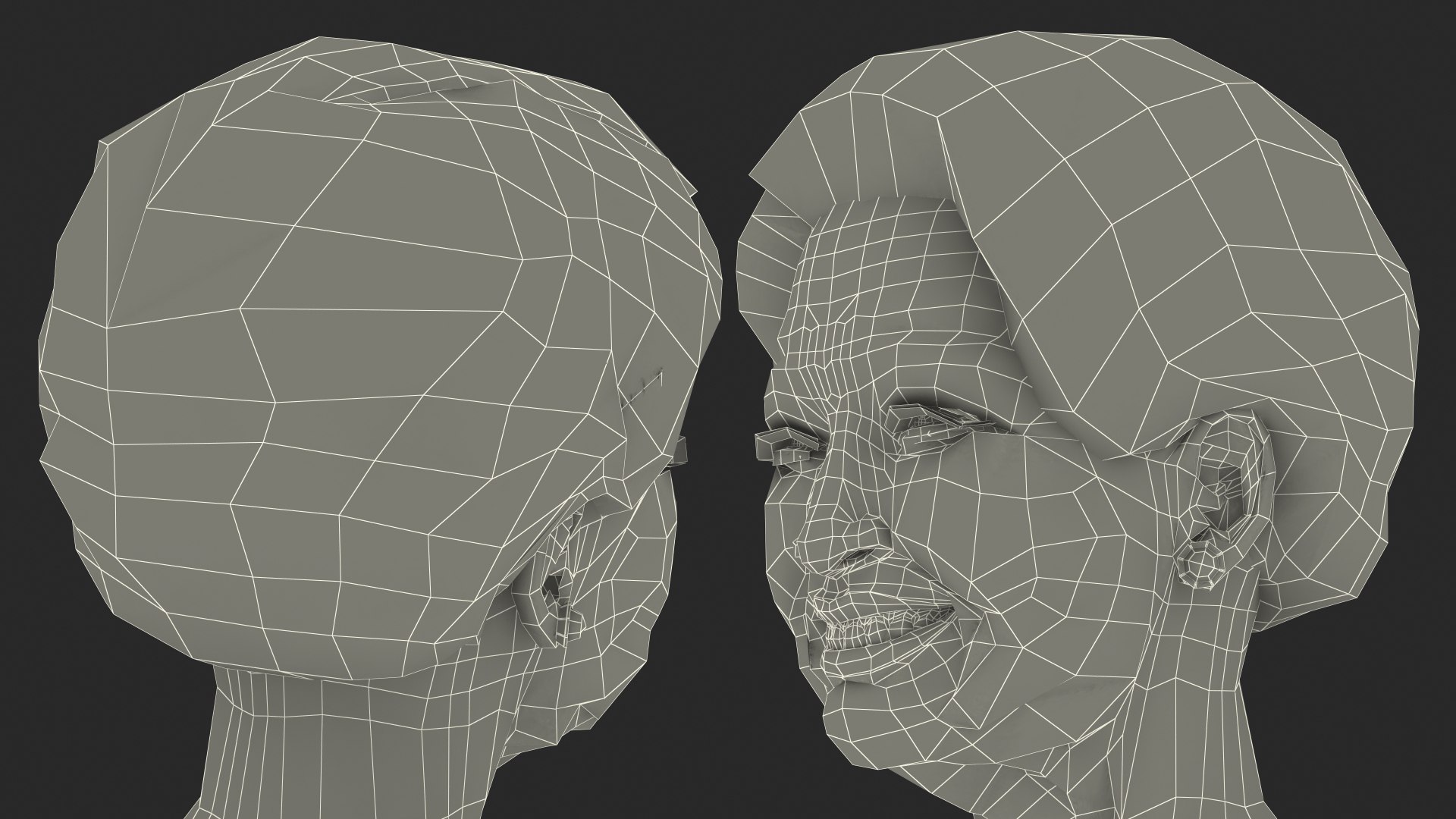 Elderly Chinese Woman Head Smiling 3D Model - TurboSquid 2087465