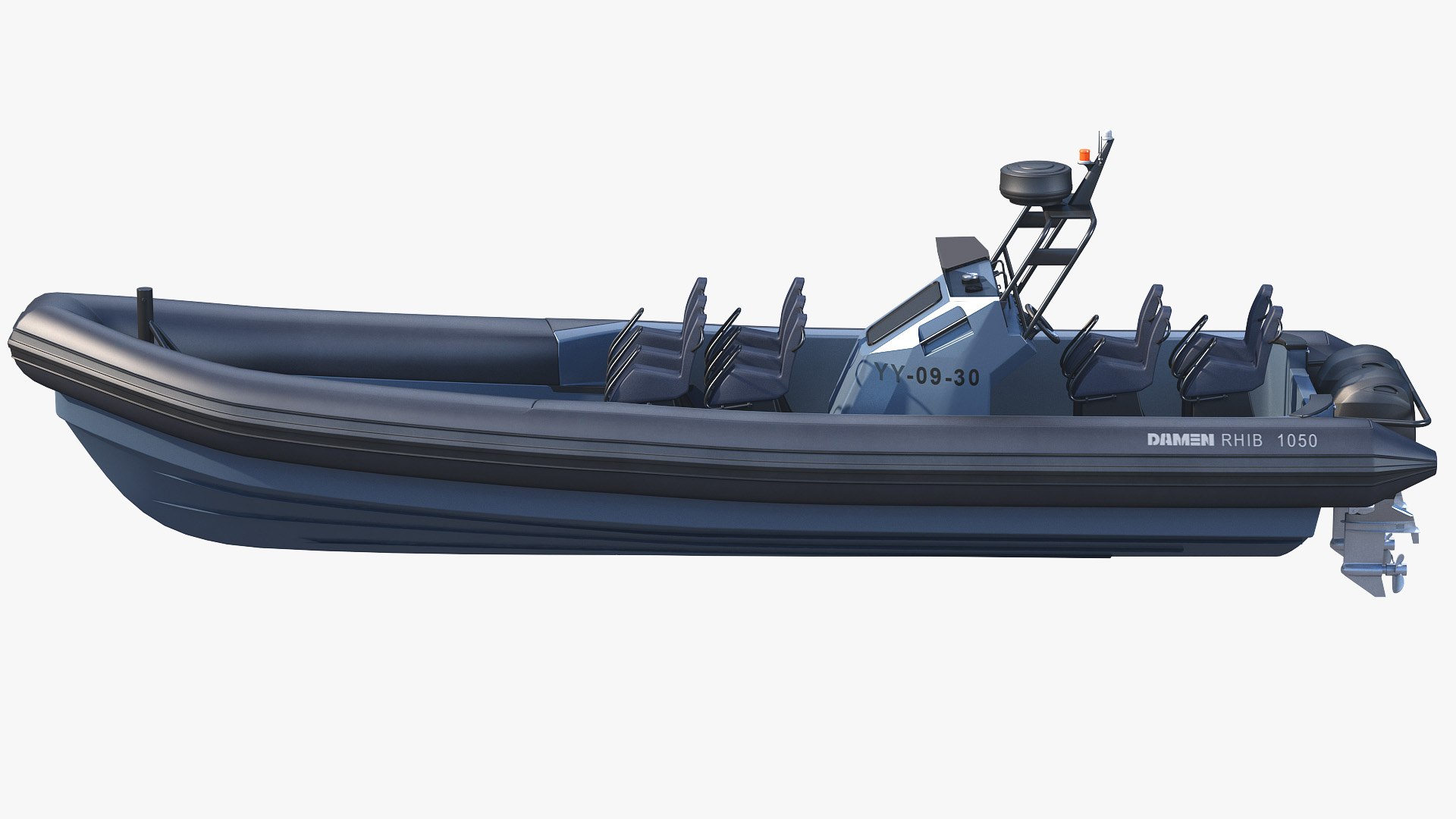 3D Damen RHIB 1050 Model - TurboSquid 1854586