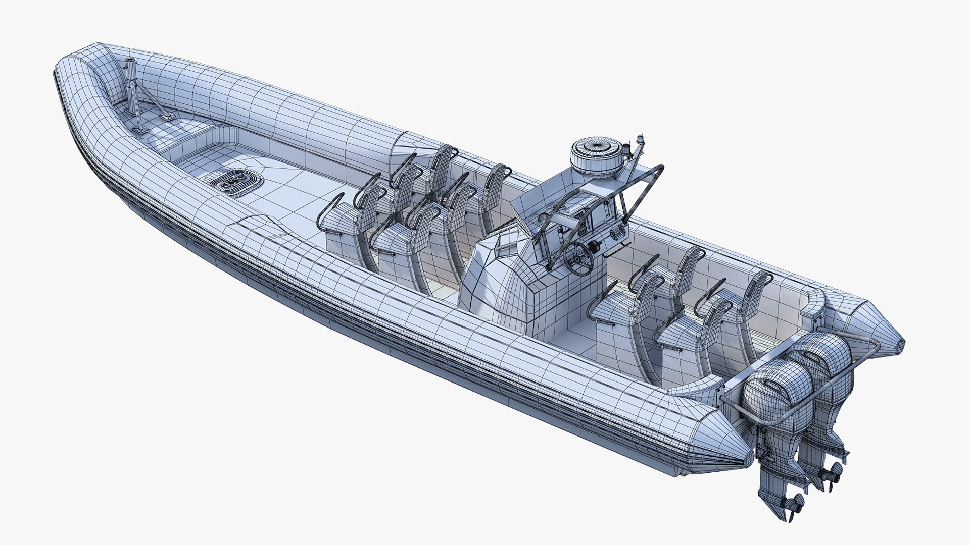 3D Damen RHIB 1050 Model - TurboSquid 1854586