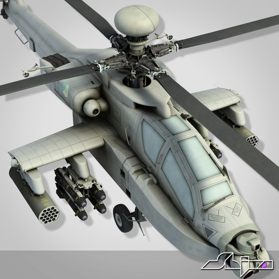 Apache Helicopter 3d Model