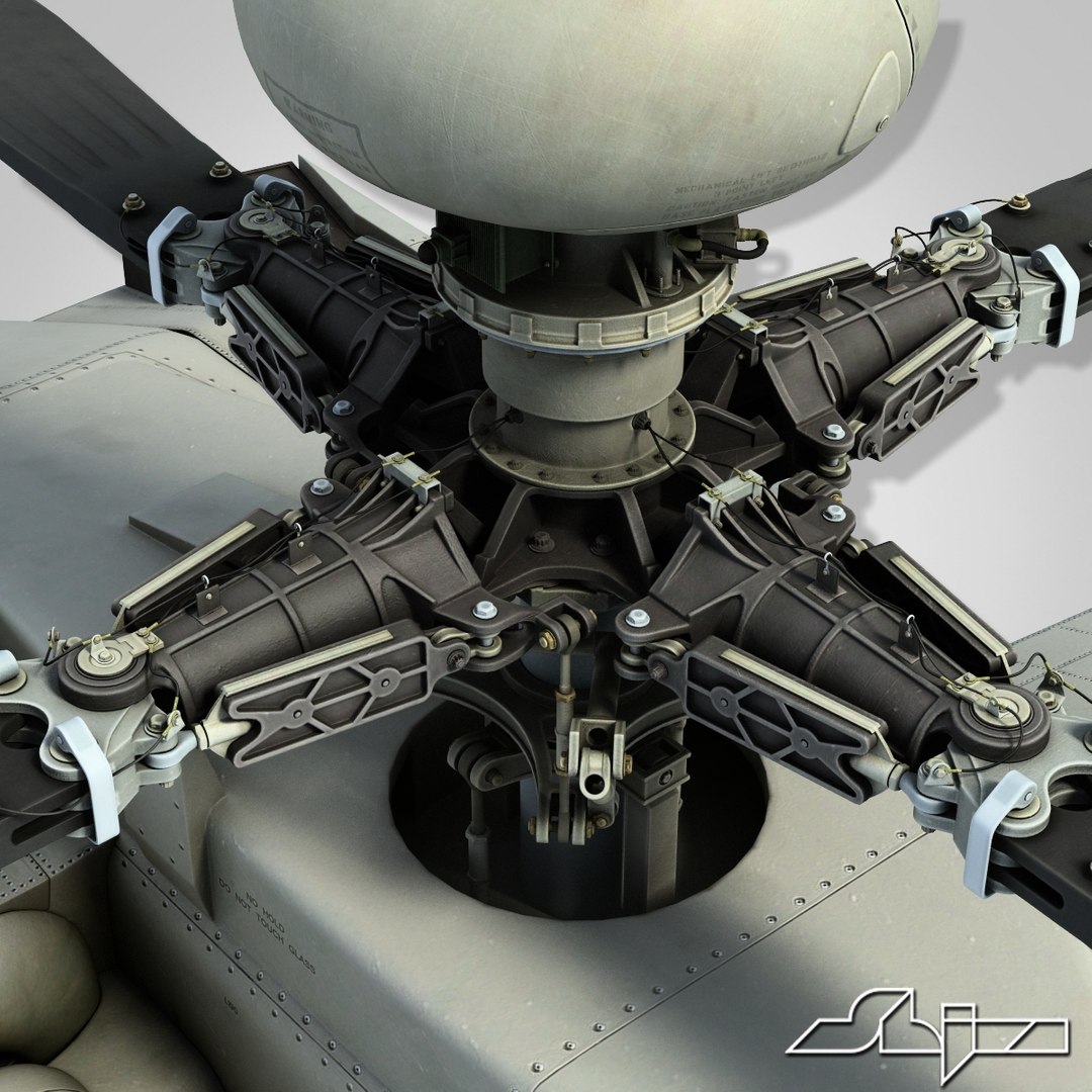 Apache Helicopter 3d Model