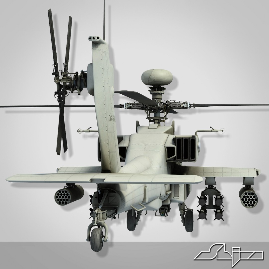 Apache Helicopter 3d Model