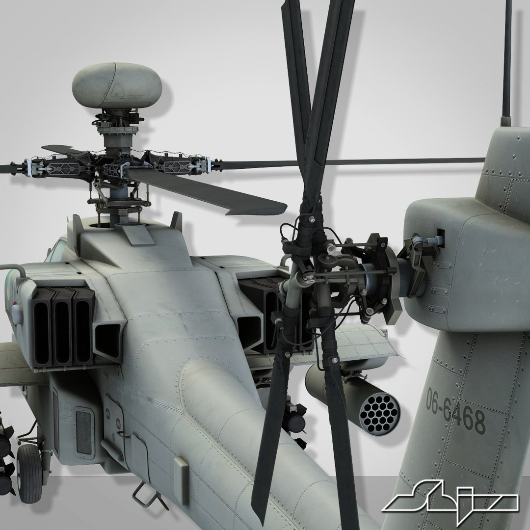 Apache Helicopter 3d Model