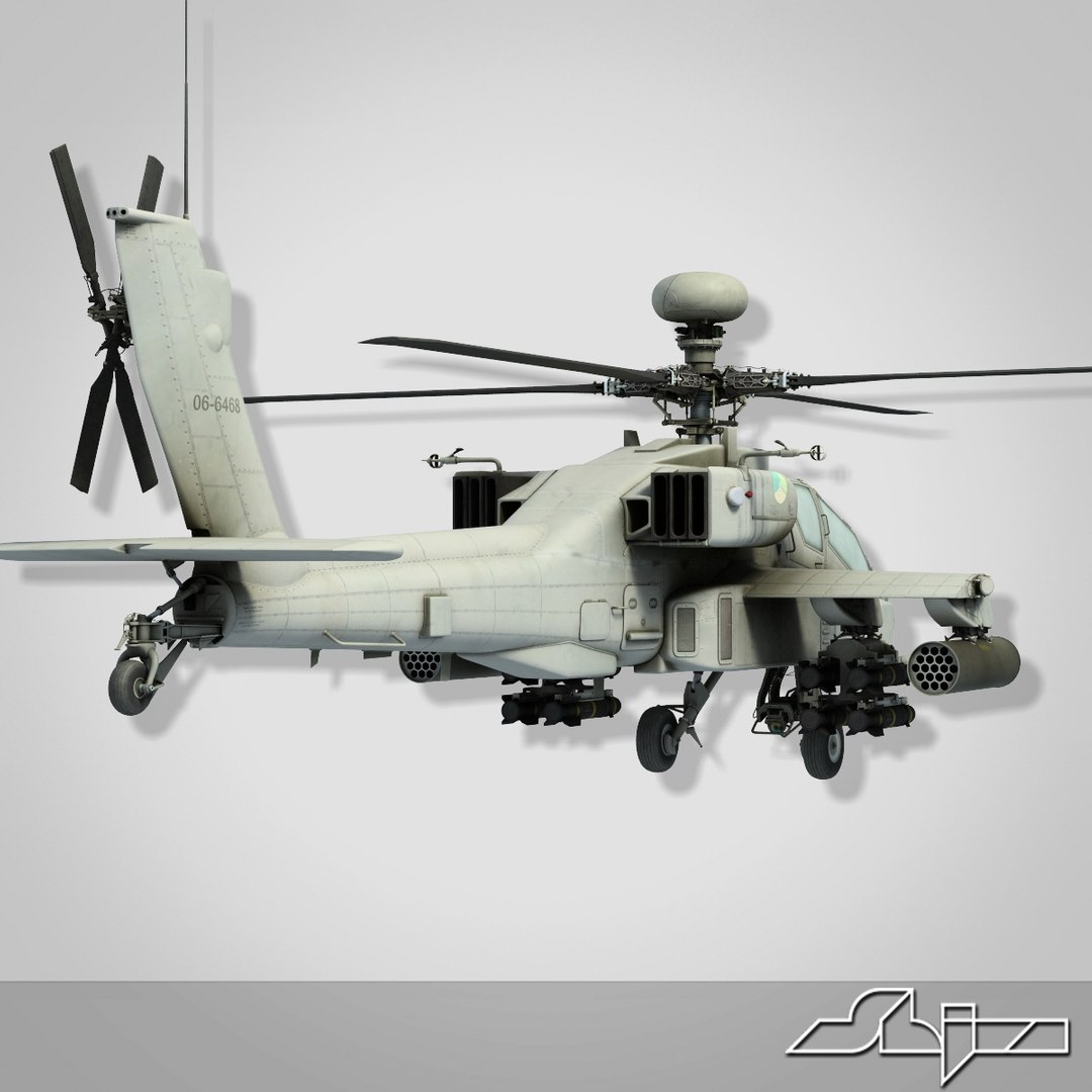 Apache Helicopter 3d Model