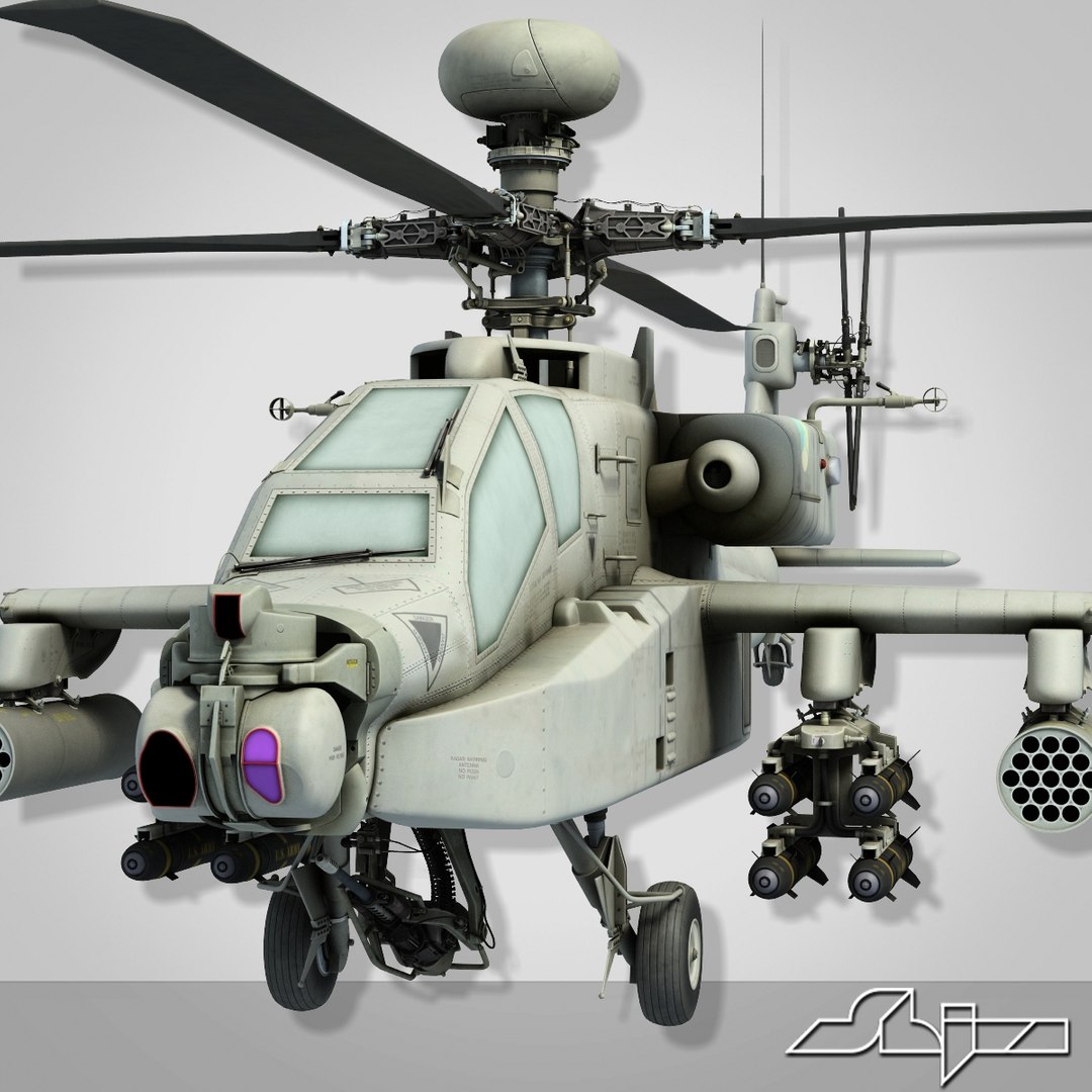 Apache Helicopter 3d Model