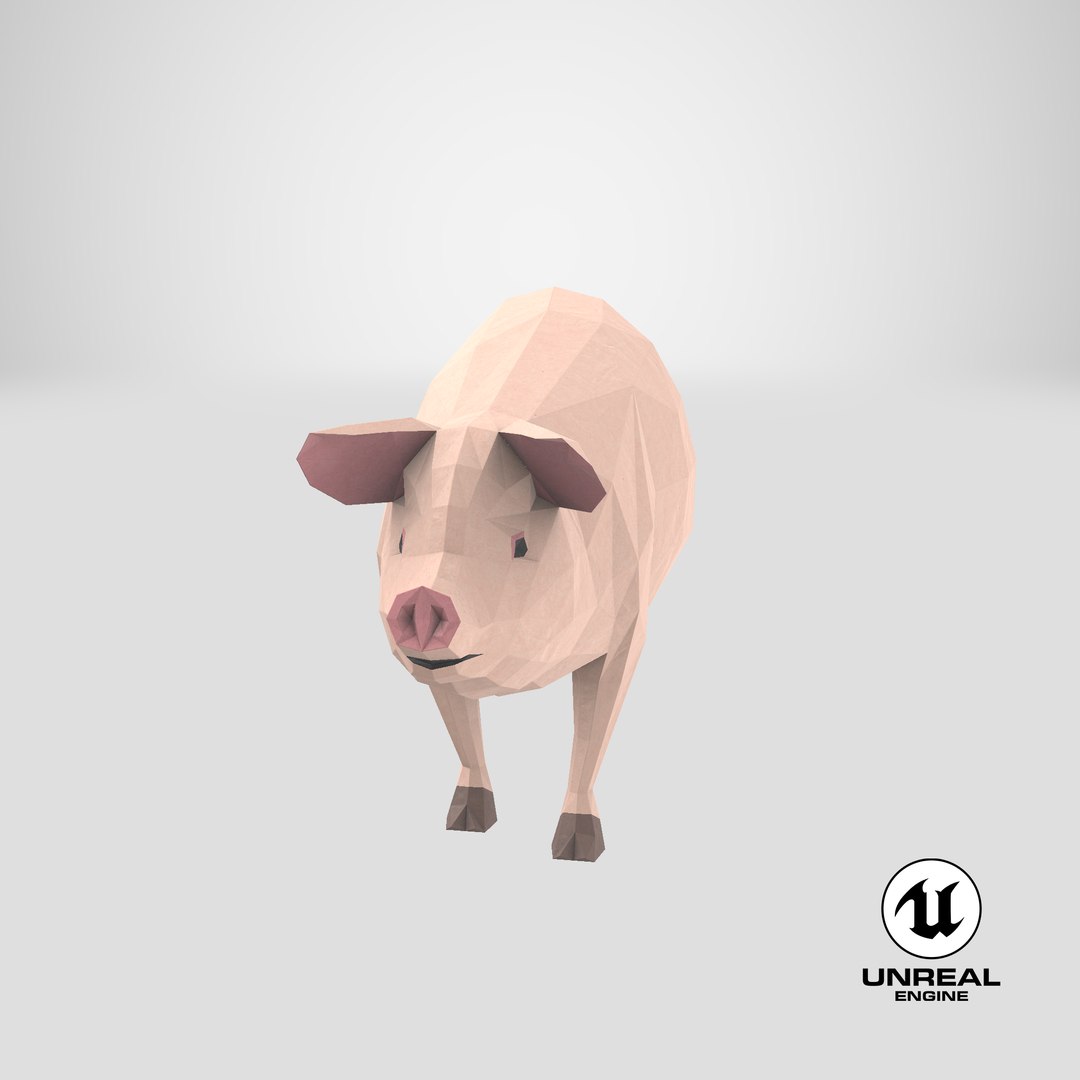 3D pig---standing model - TurboSquid 1237906