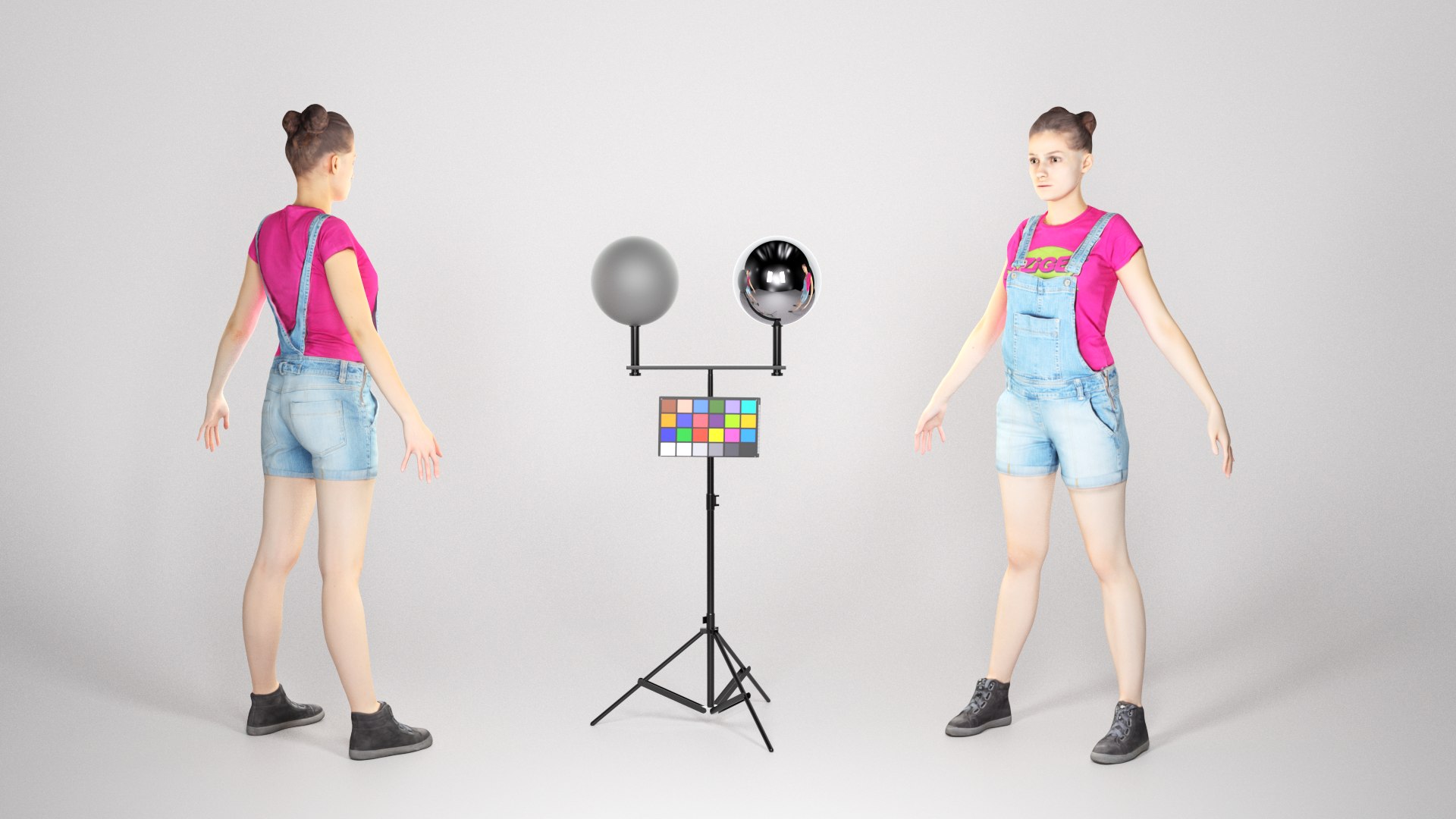 Photogrammetry young woman a-pose 3D model - TurboSquid 1503466