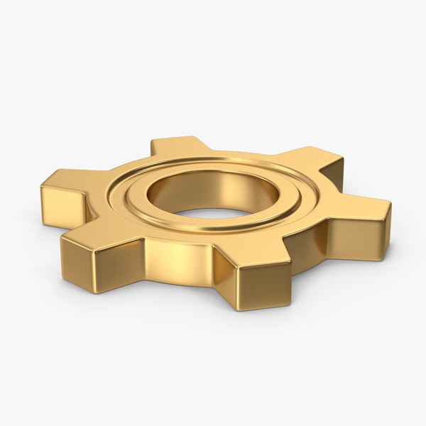 3D Gold Gear - TurboSquid 1959080