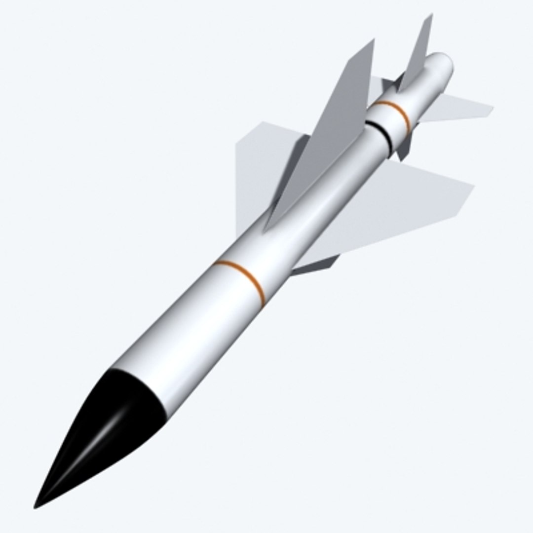Military Rocket Barak 3d Model