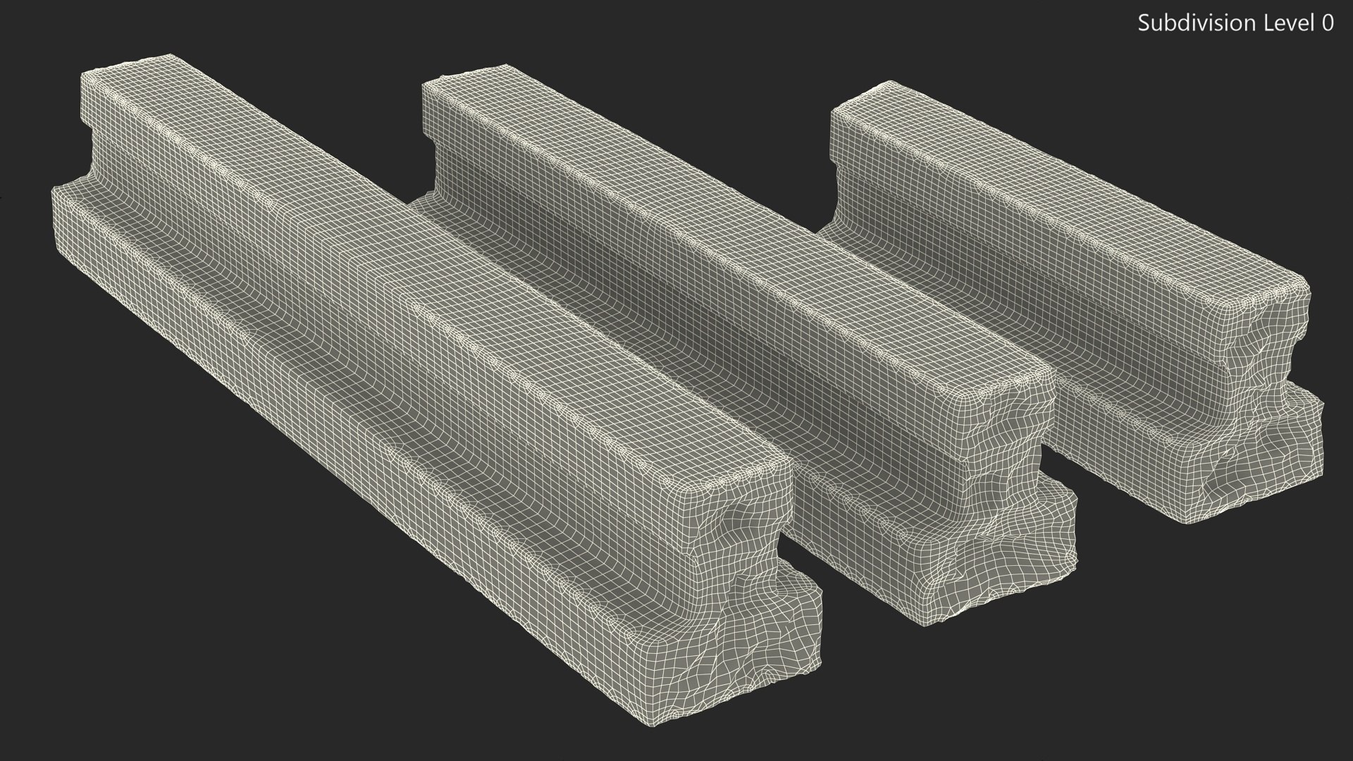 Concrete Floor T Beams Model - TurboSquid 2347245