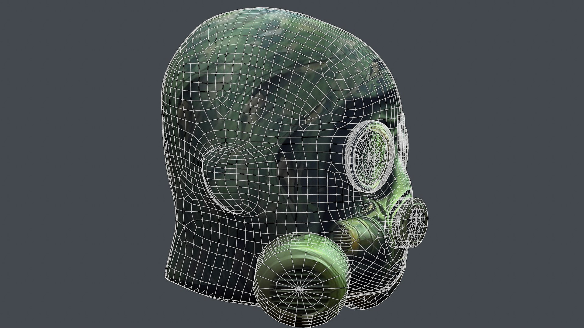 3D Model 3D Gas Mask Helmet Military Combat Soldier Armor Scifi Fantasy - TurboSquid 2057827