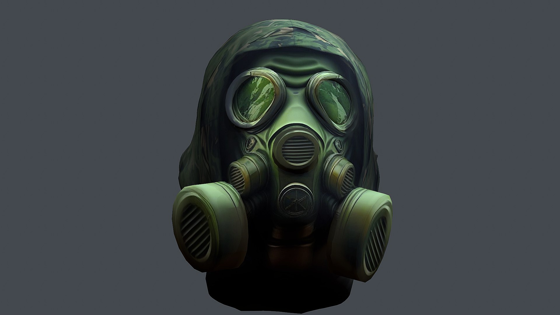 3D Model 3D Gas Mask Helmet Military Combat Soldier Armor Scifi Fantasy ...