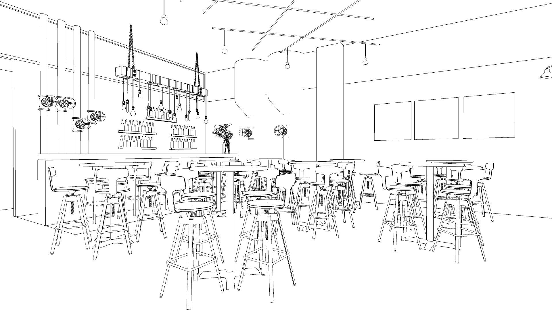 Bar 3D model - TurboSquid 1977752