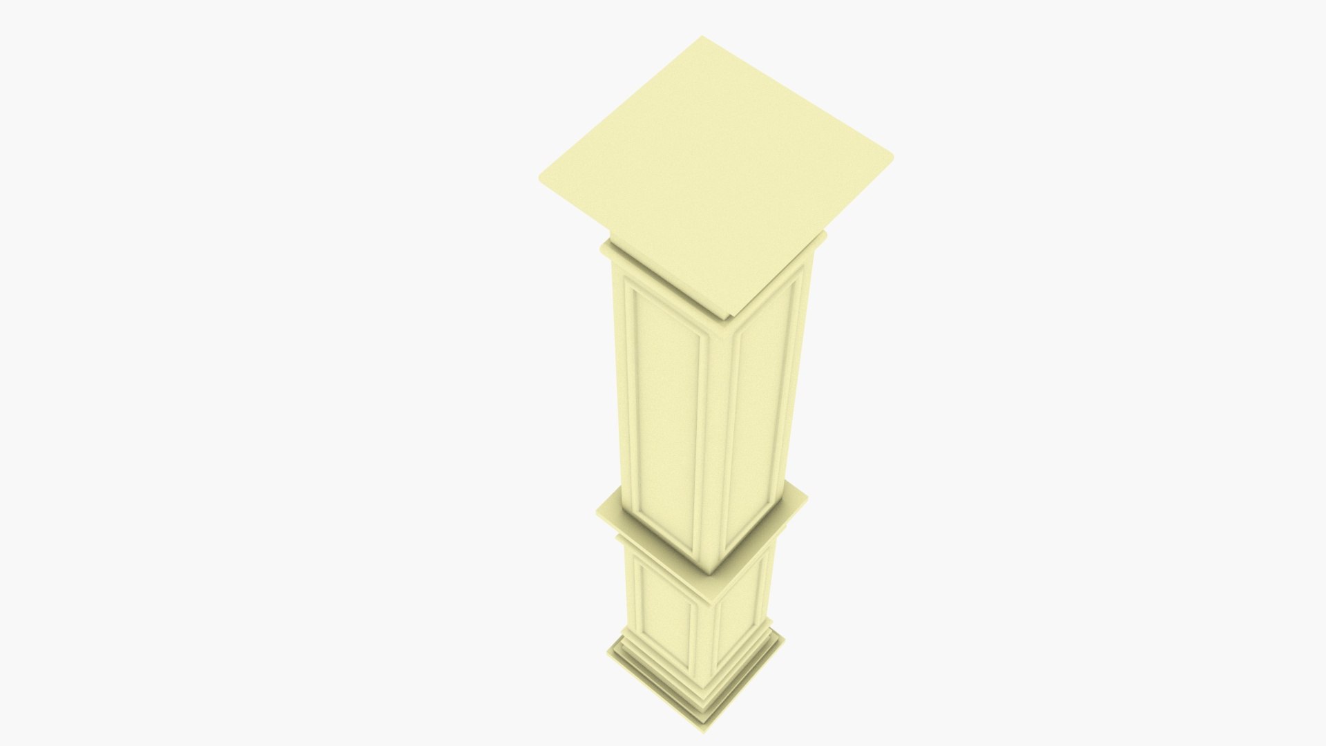 Pillar 2 3D model - TurboSquid 2082671