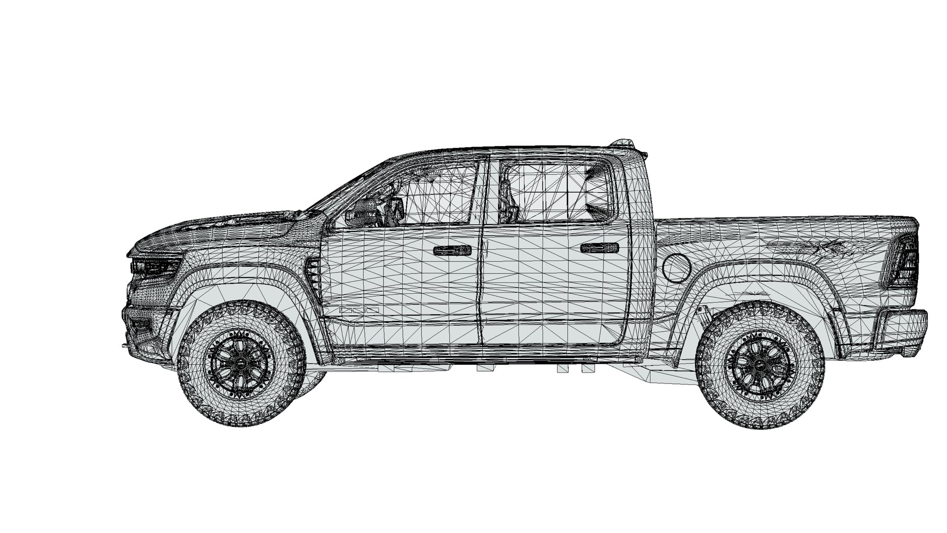 3D Model RAM 1500 TRX - High-Quality 3D Model With Detailed Exterior ...