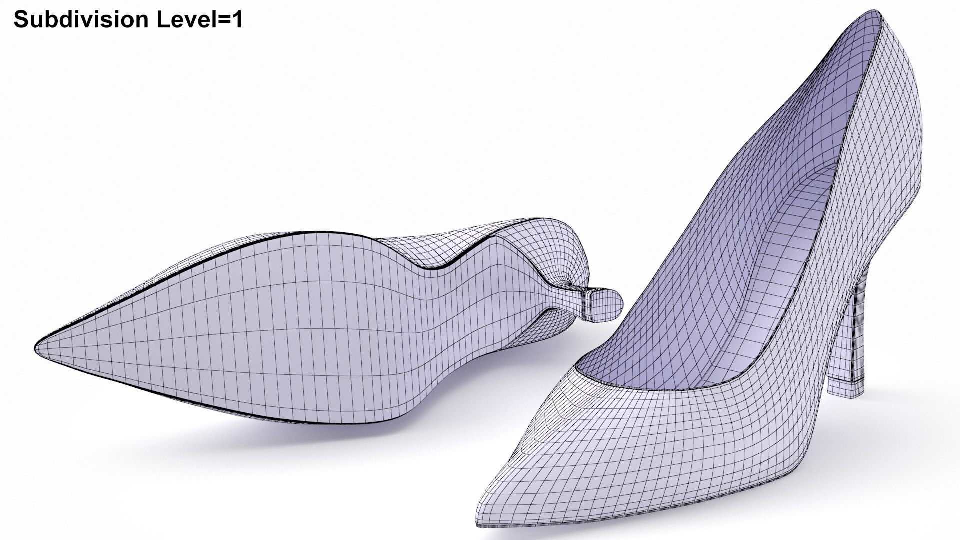 3D High Heels Women Shoes 01 Model - TurboSquid 2321753