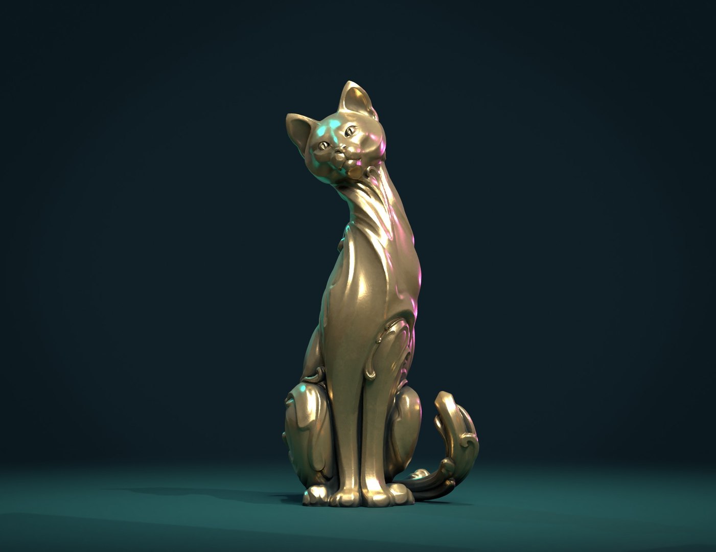 3D Cat - TurboSquid 1582486