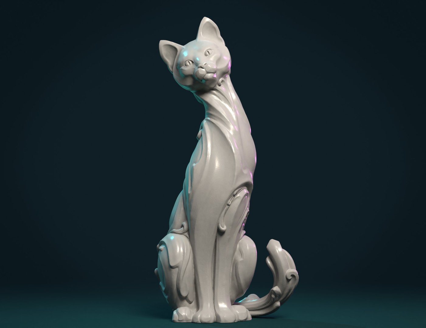 3D Cat - TurboSquid 1582486