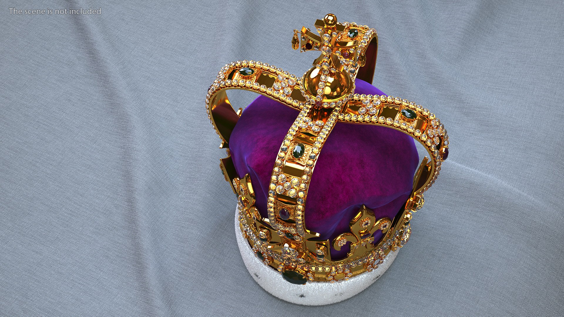 3D St Edwards Crown Fur - TurboSquid 2115703