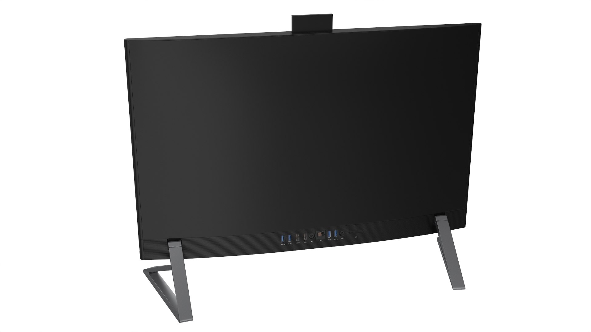 3D Model Monoblock With Abstract Wallpaper Black - TurboSquid 2241956