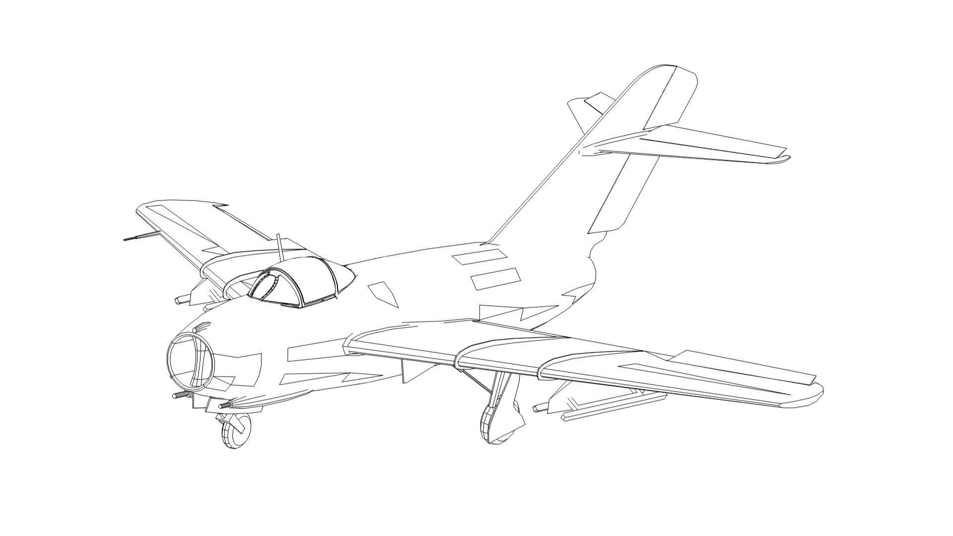 3D Mikoyan-Gurevich MiG-15 Model - TurboSquid 1987821