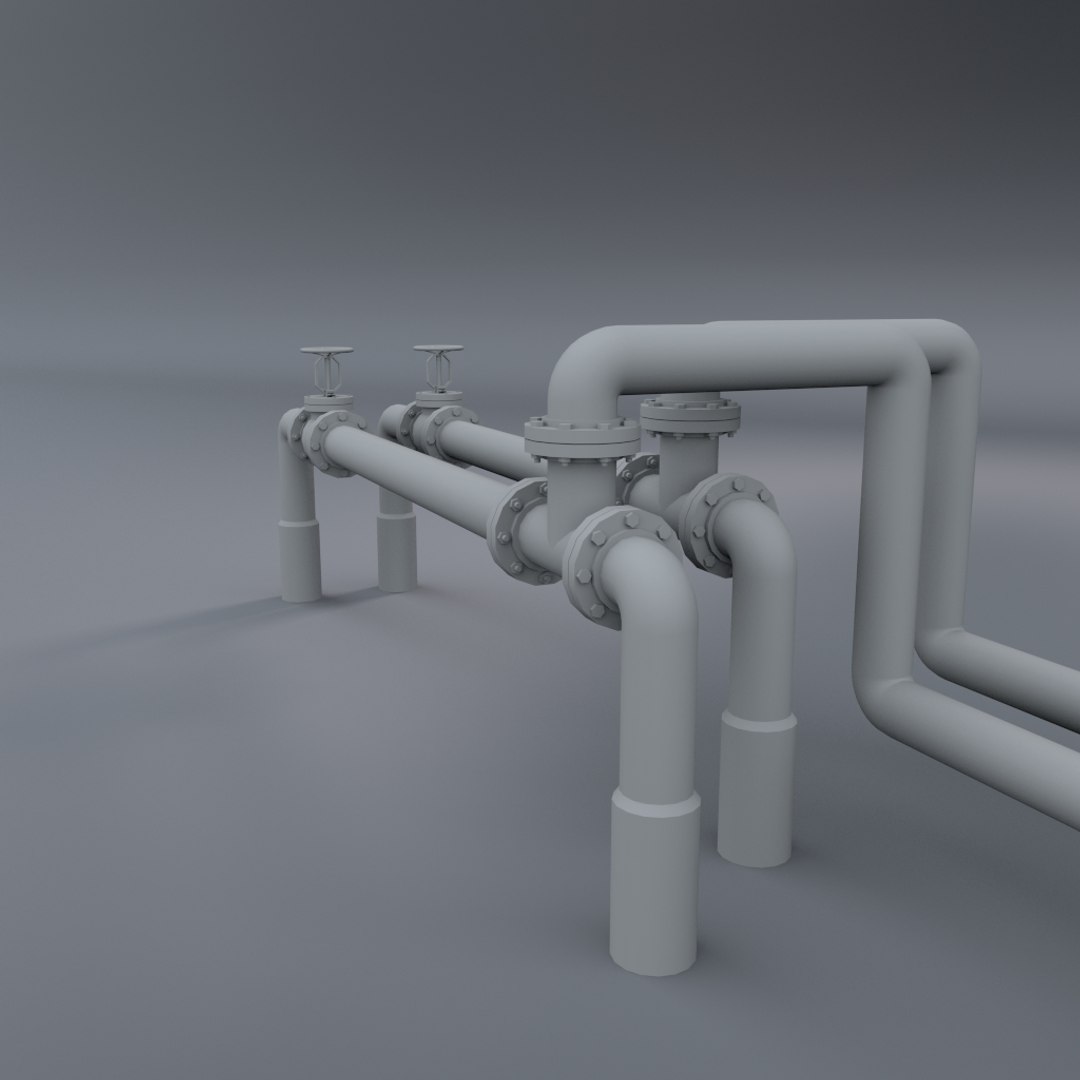 3d Model Pipe Assembly