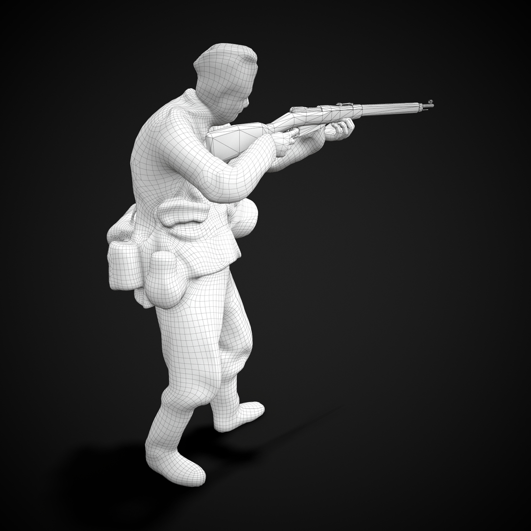 3D Model Ready Wehrmacht Soldier Rigging Animation - TurboSquid 1630323