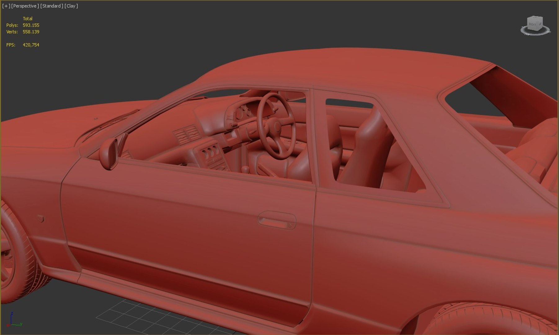 Car Nissan Skyline R32 3d Model