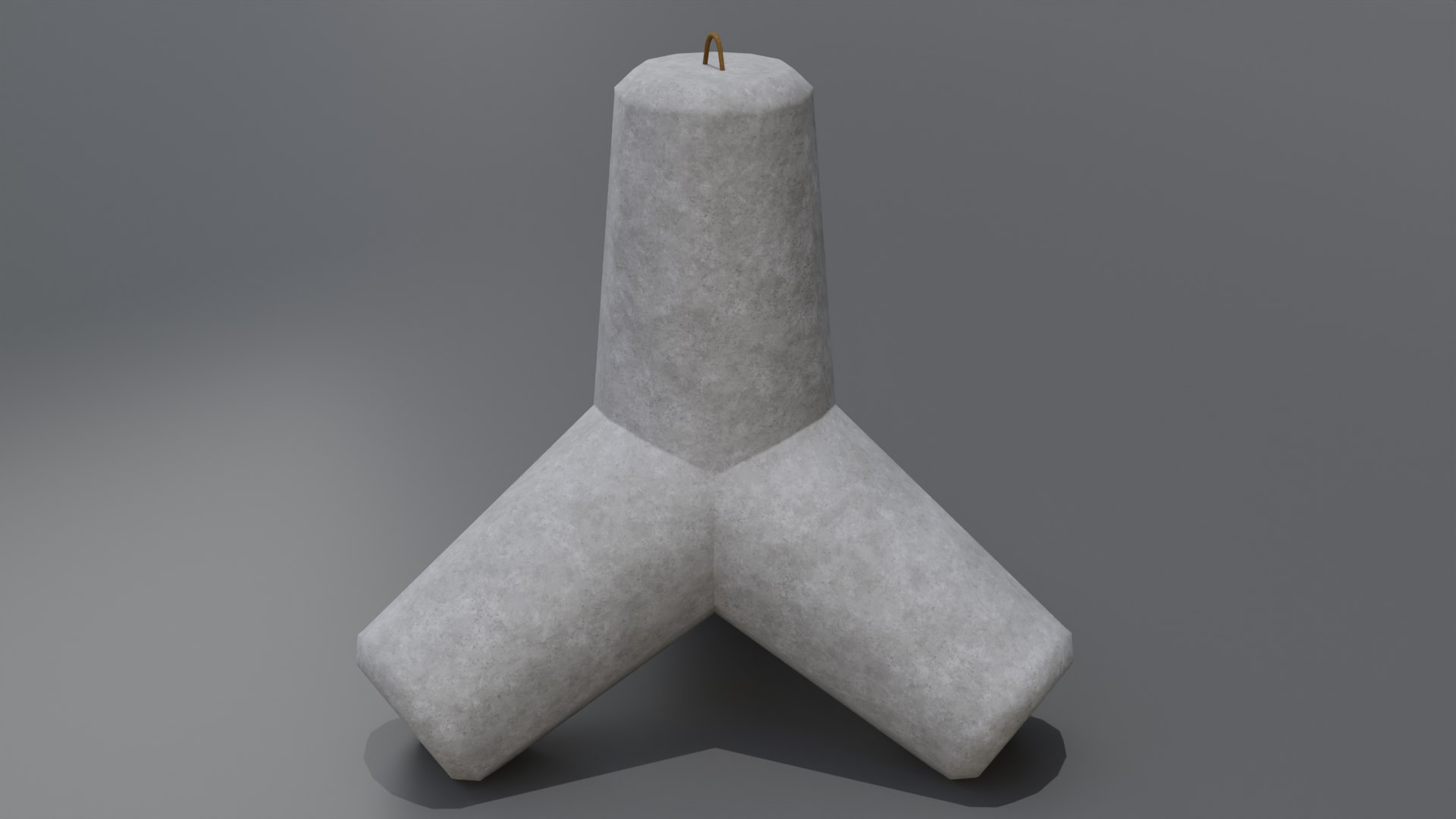 Concrete Tetrapod 3D Model - TurboSquid 2043902