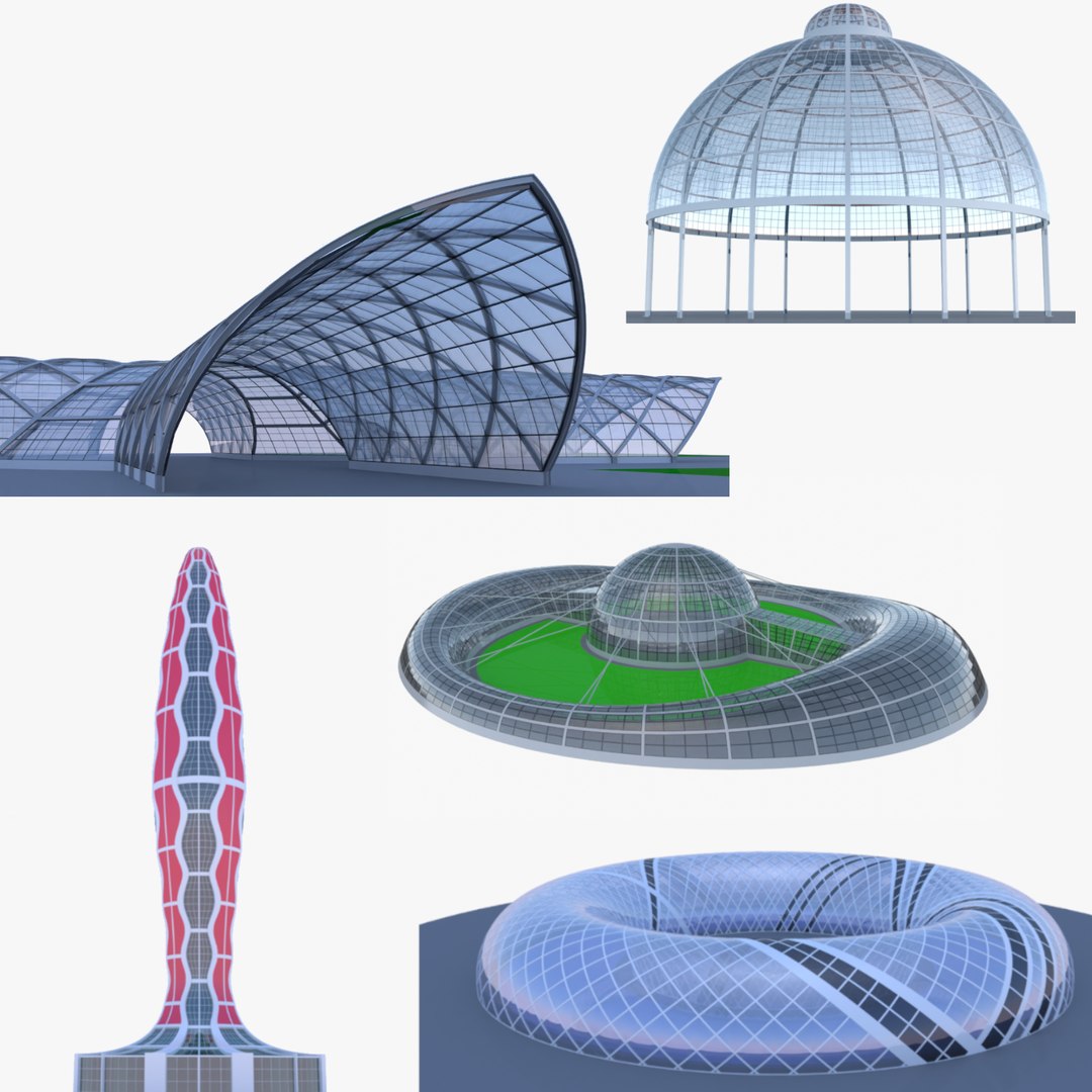 3D Future Buildings Collection V - TurboSquid 2147430