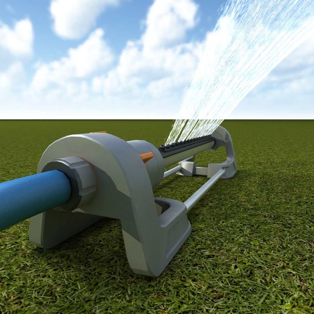 3d Grass Sprinkler Model