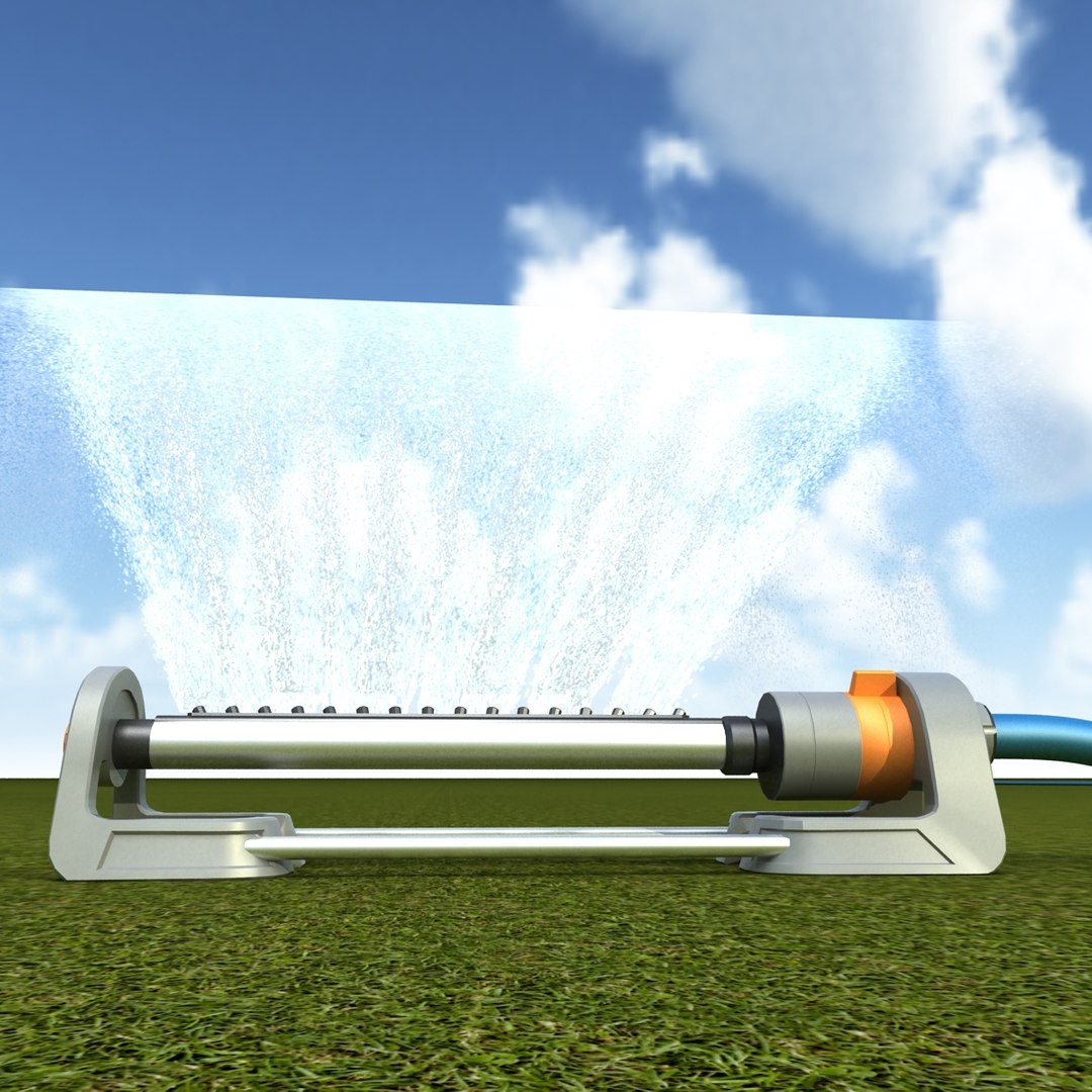 3d Grass Sprinkler Model