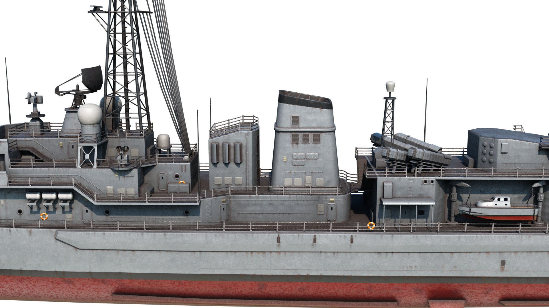 Georges Leygues Class Destroyers Classe Georges Leygues F70 3D Model ...