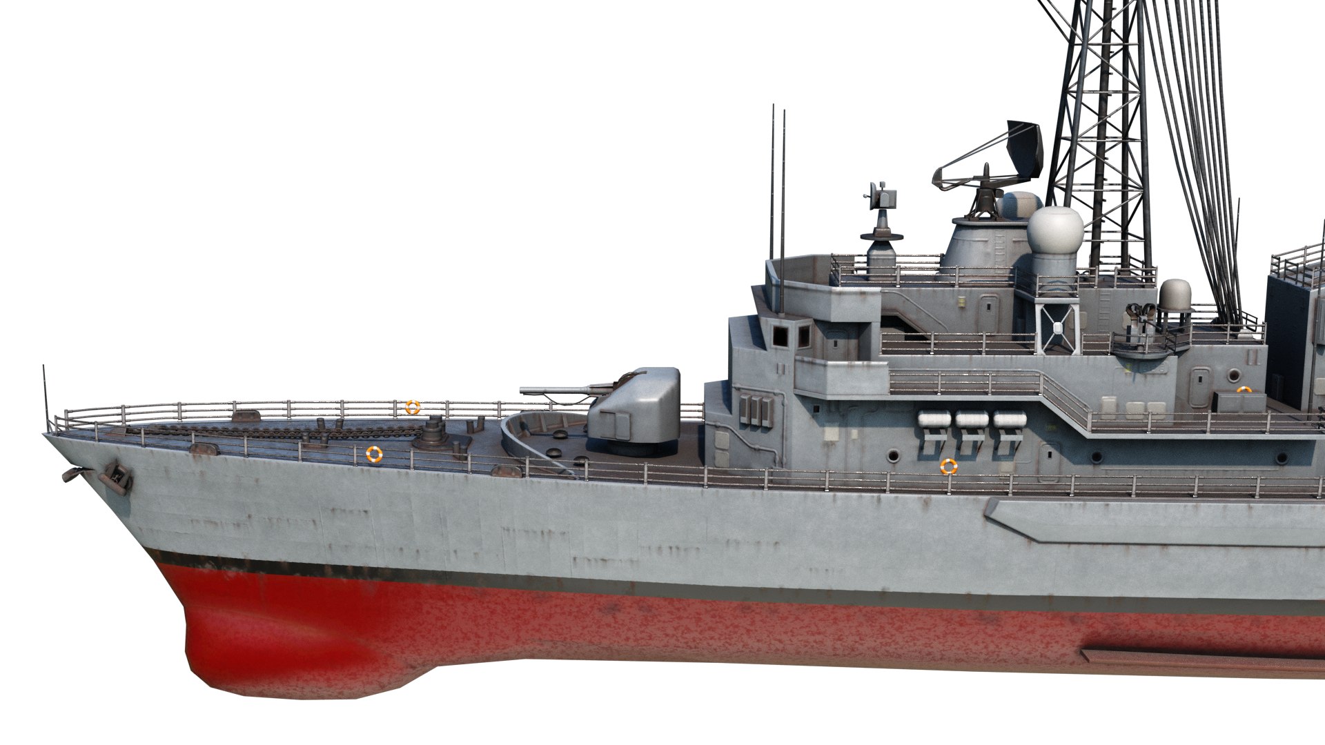 Georges Leygues Class Destroyers Classe Georges Leygues F70 3D Model ...