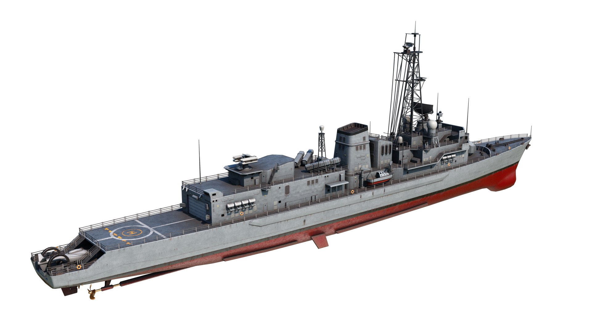 Georges Leygues Class Destroyers Classe Georges Leygues F70 3D Model ...