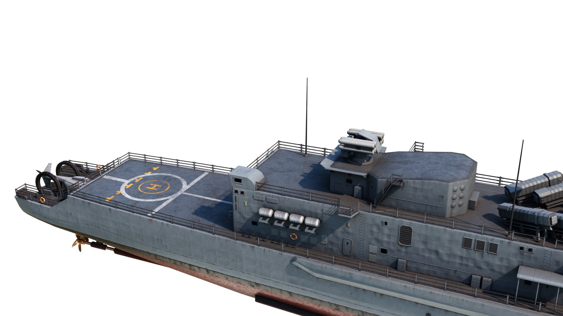 Georges Leygues Class Destroyers Classe Georges Leygues F70 3D Model ...