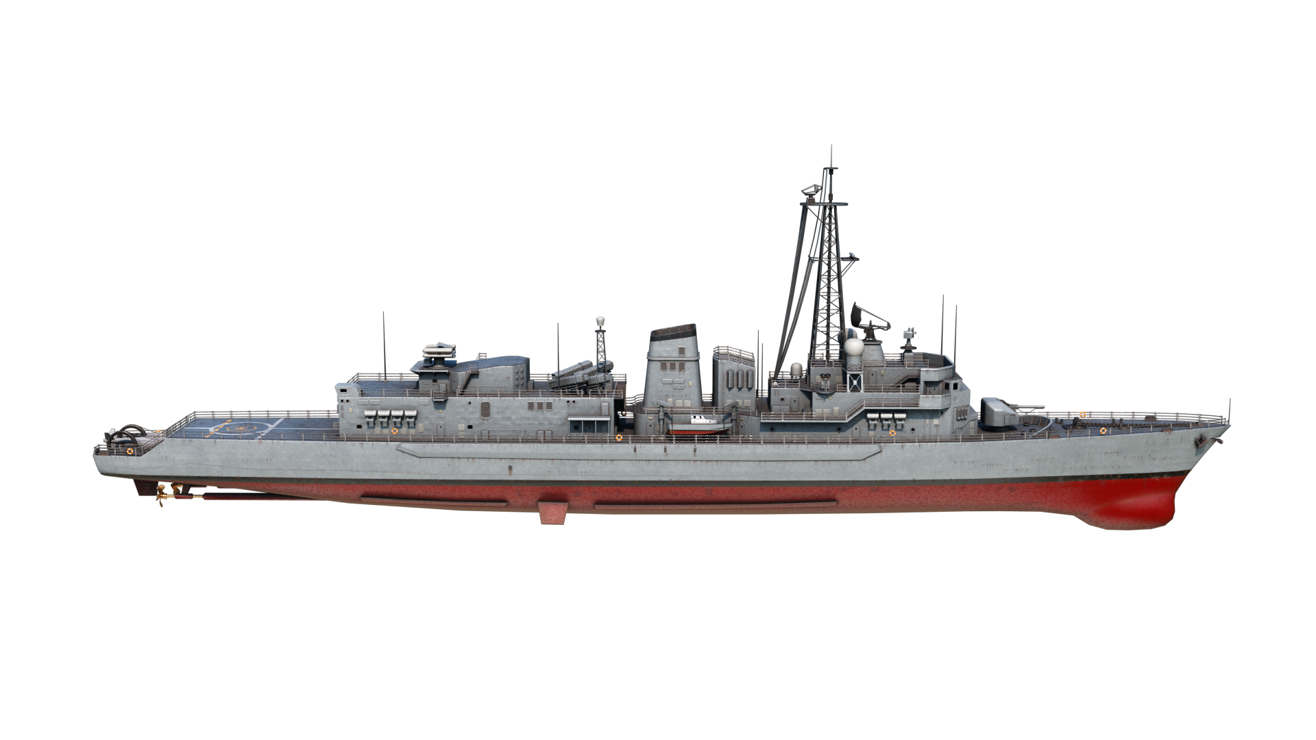 Georges Leygues Class Destroyers Classe Georges Leygues F70 3D Model ...