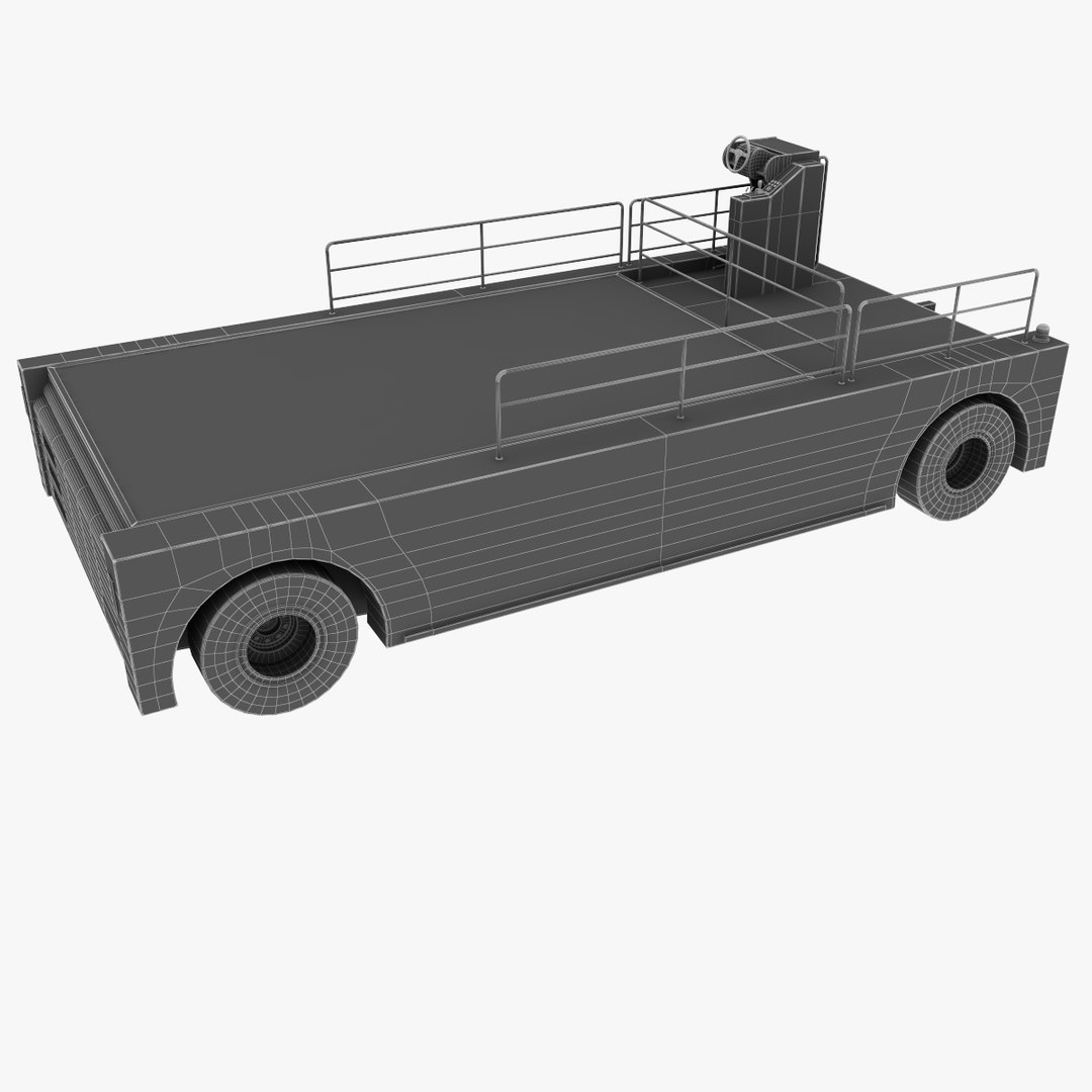 3d Airport Cargo Loader Model