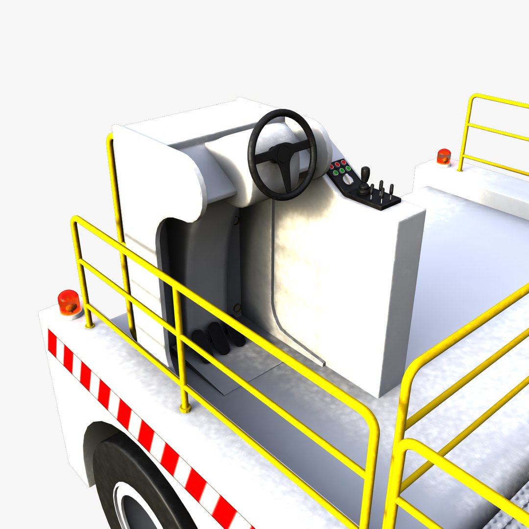 3d Airport Cargo Loader Model