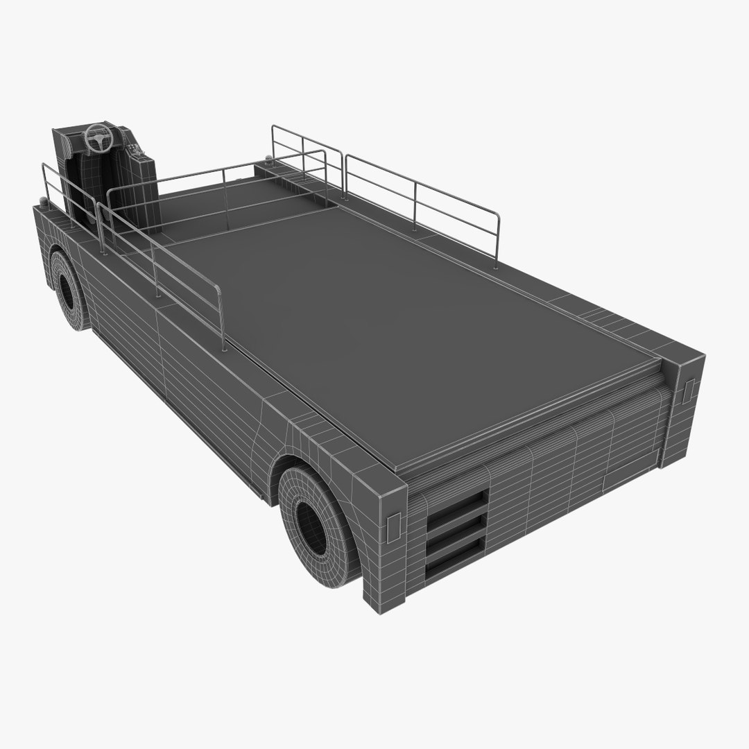 3d Airport Cargo Loader Model