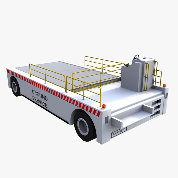 3d airport cargo loader model