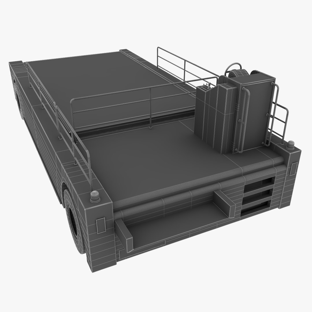 3d Airport Cargo Loader Model