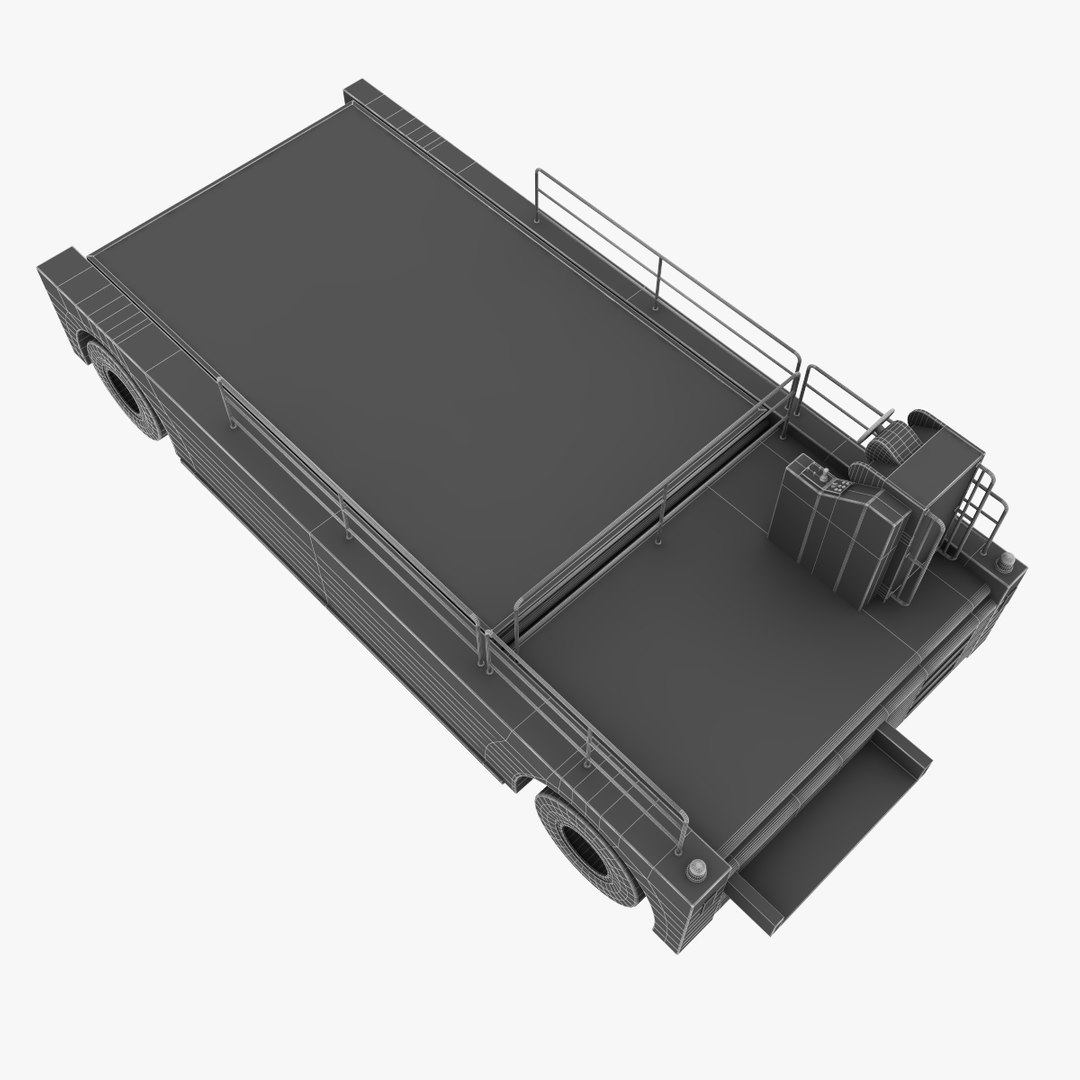 3d Airport Cargo Loader Model