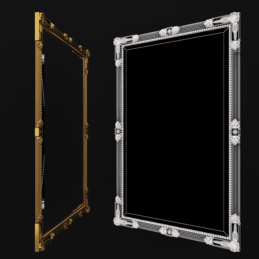 3d federal style mirror