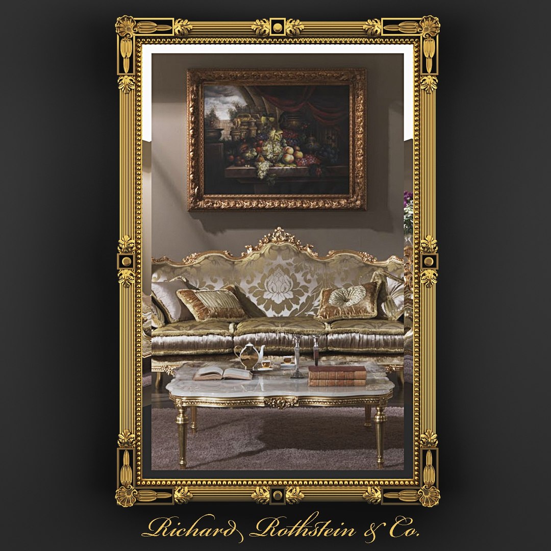 3d federal style mirror