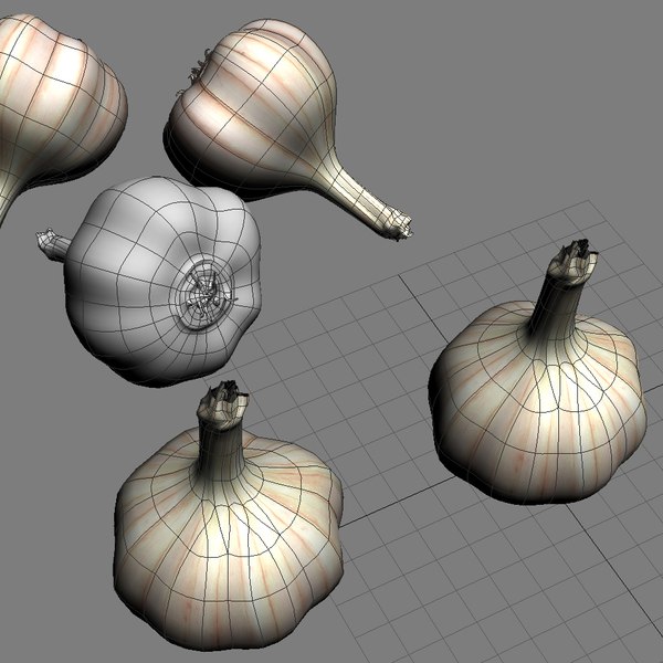 3d model garlic use