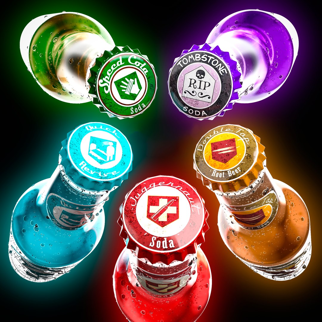 Call Of Duty Black Ops II Perk-a-Colas Pack 3D Model - TurboSquid 2287737