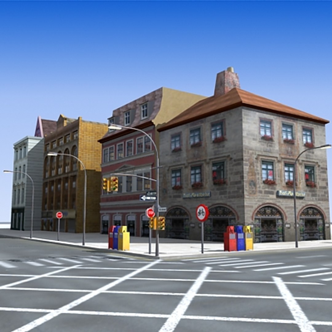 3ds city street